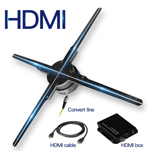 HDMI input 150cm/180cm 3D Hologram Display